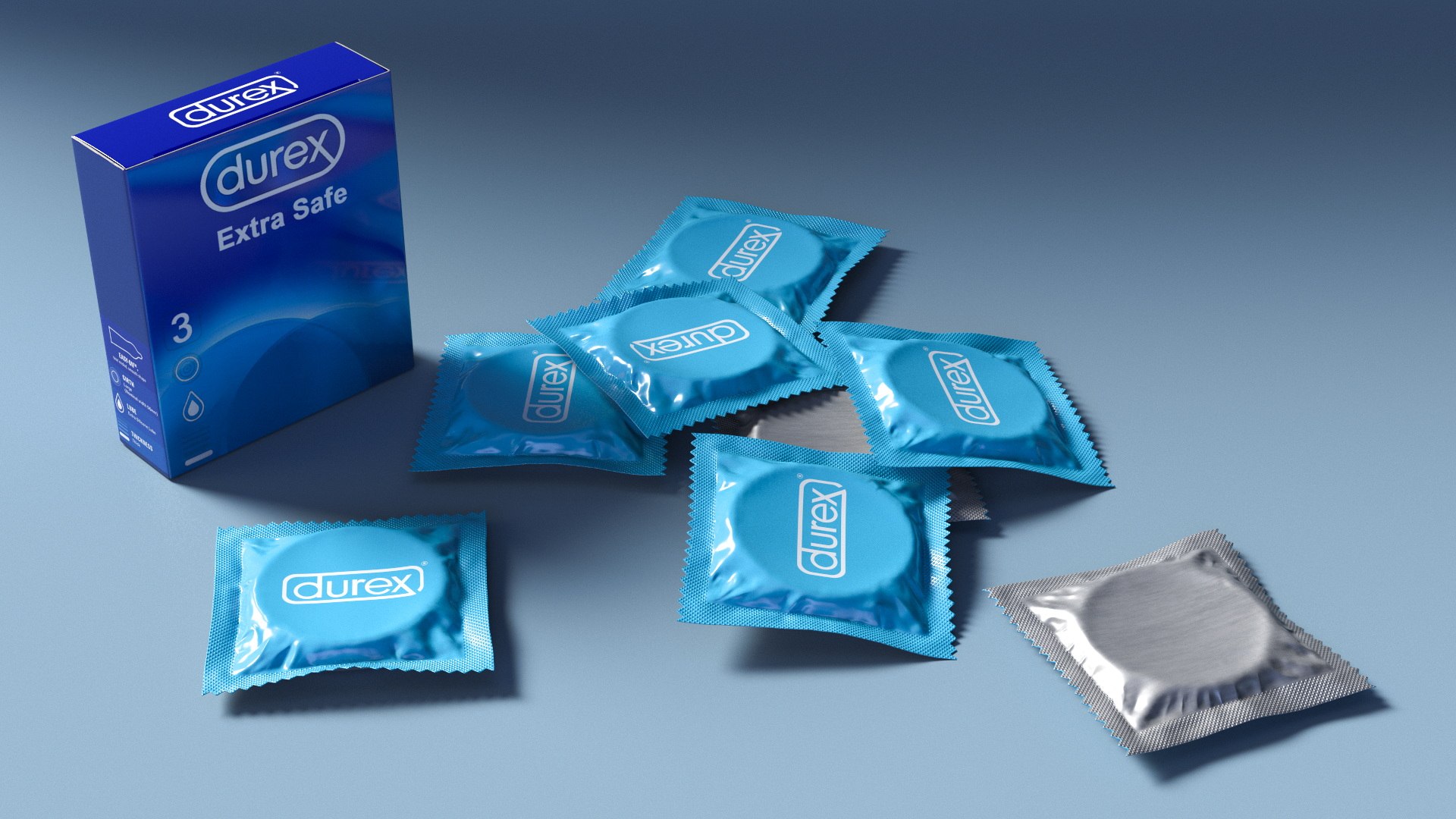 Durex Extra Safe Condoms 3D - TurboSquid 2498401