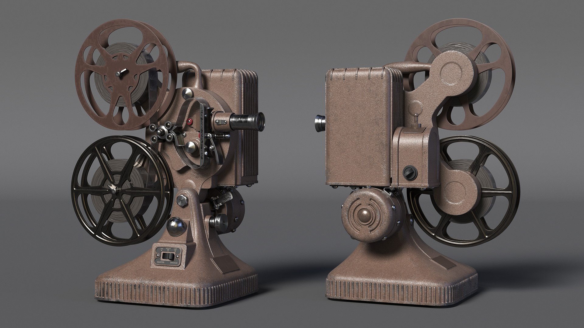 Vintage Movie Projector model - TurboSquid 2180094