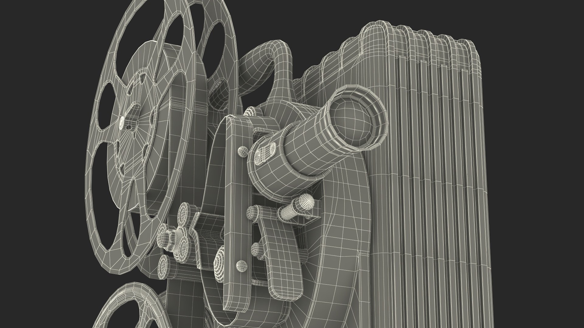 Vintage Movie Projector model - TurboSquid 2180094