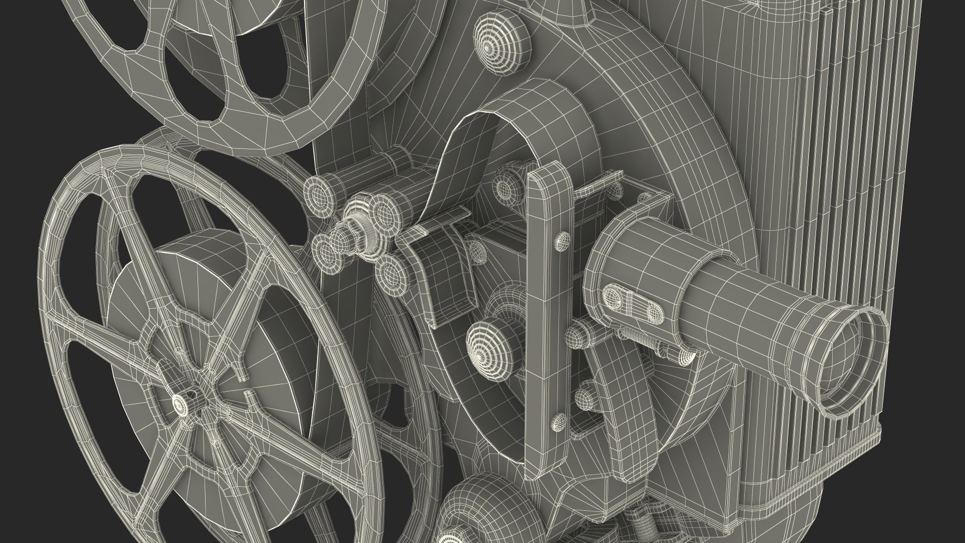 Vintage Movie Projector model - TurboSquid 2180094