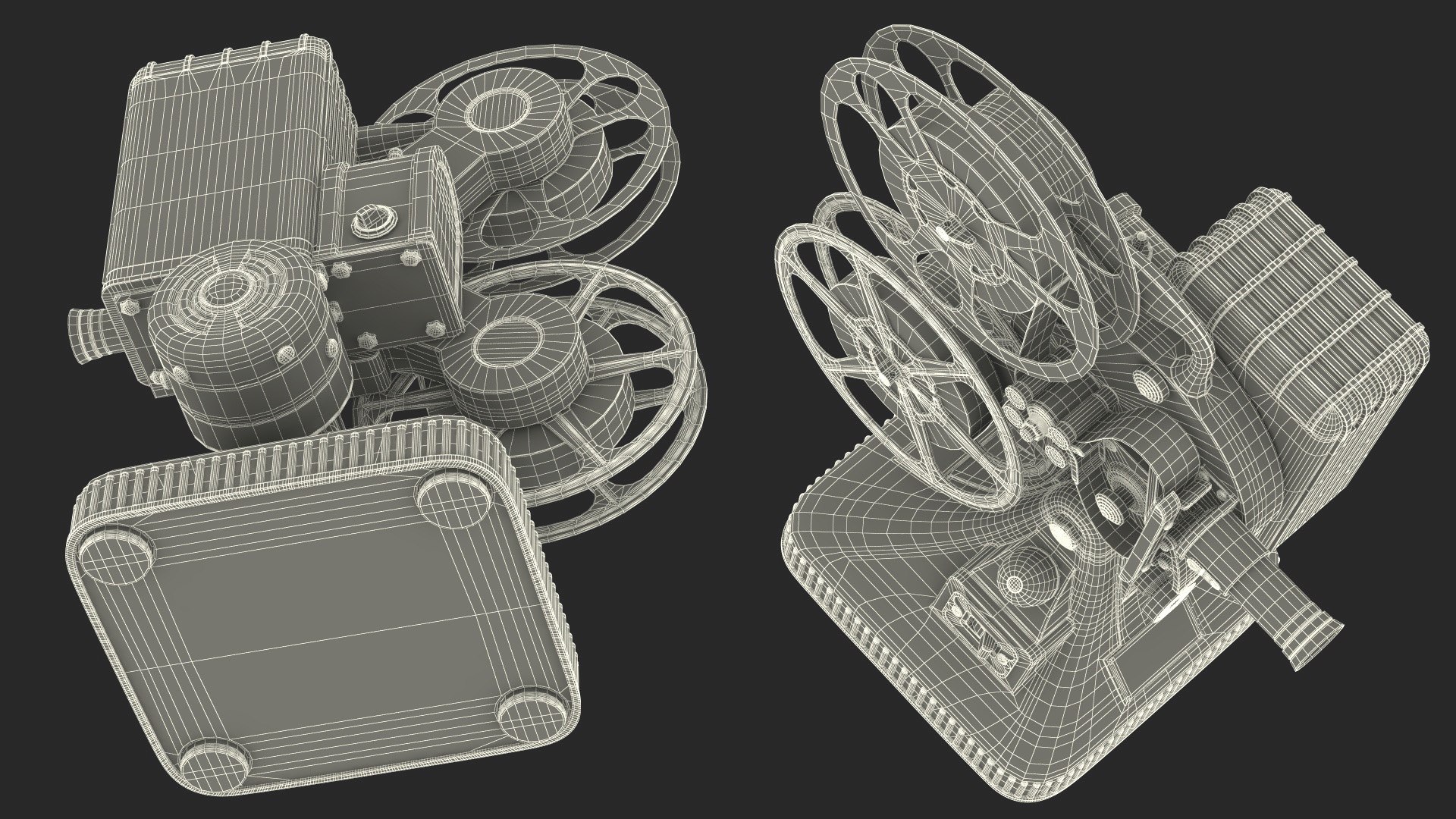 Vintage Movie Projector model - TurboSquid 2180094