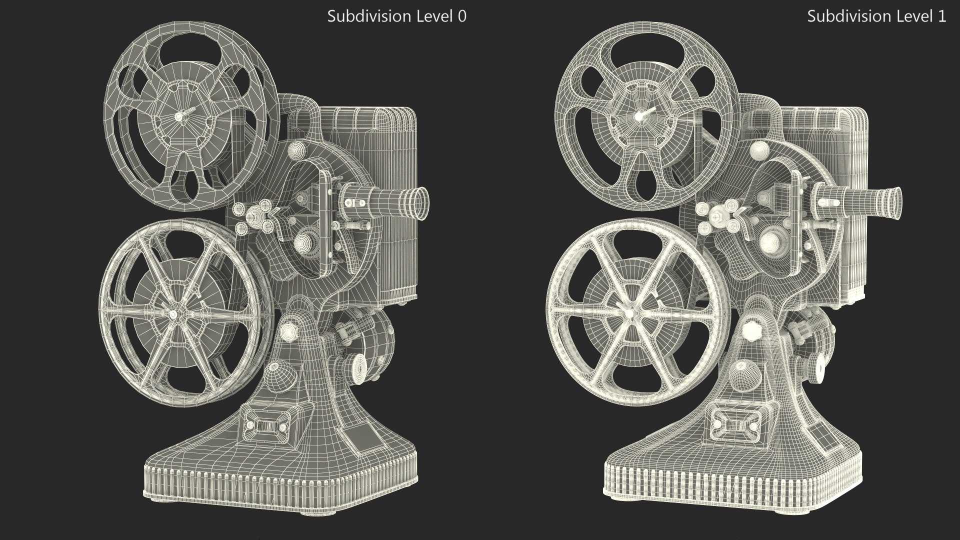 Vintage Movie Projector model - TurboSquid 2180094