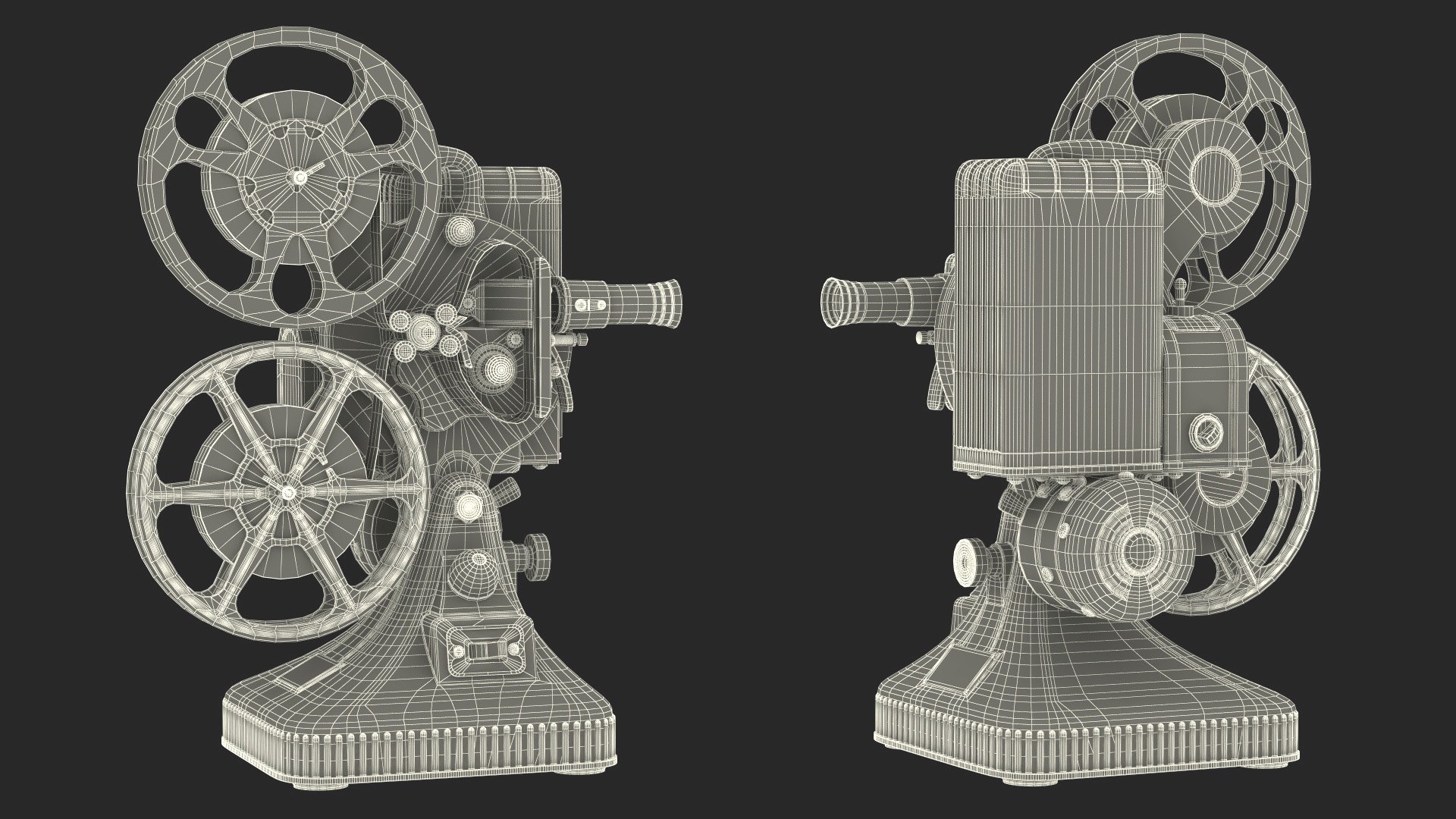 Vintage Movie Projector model - TurboSquid 2180094