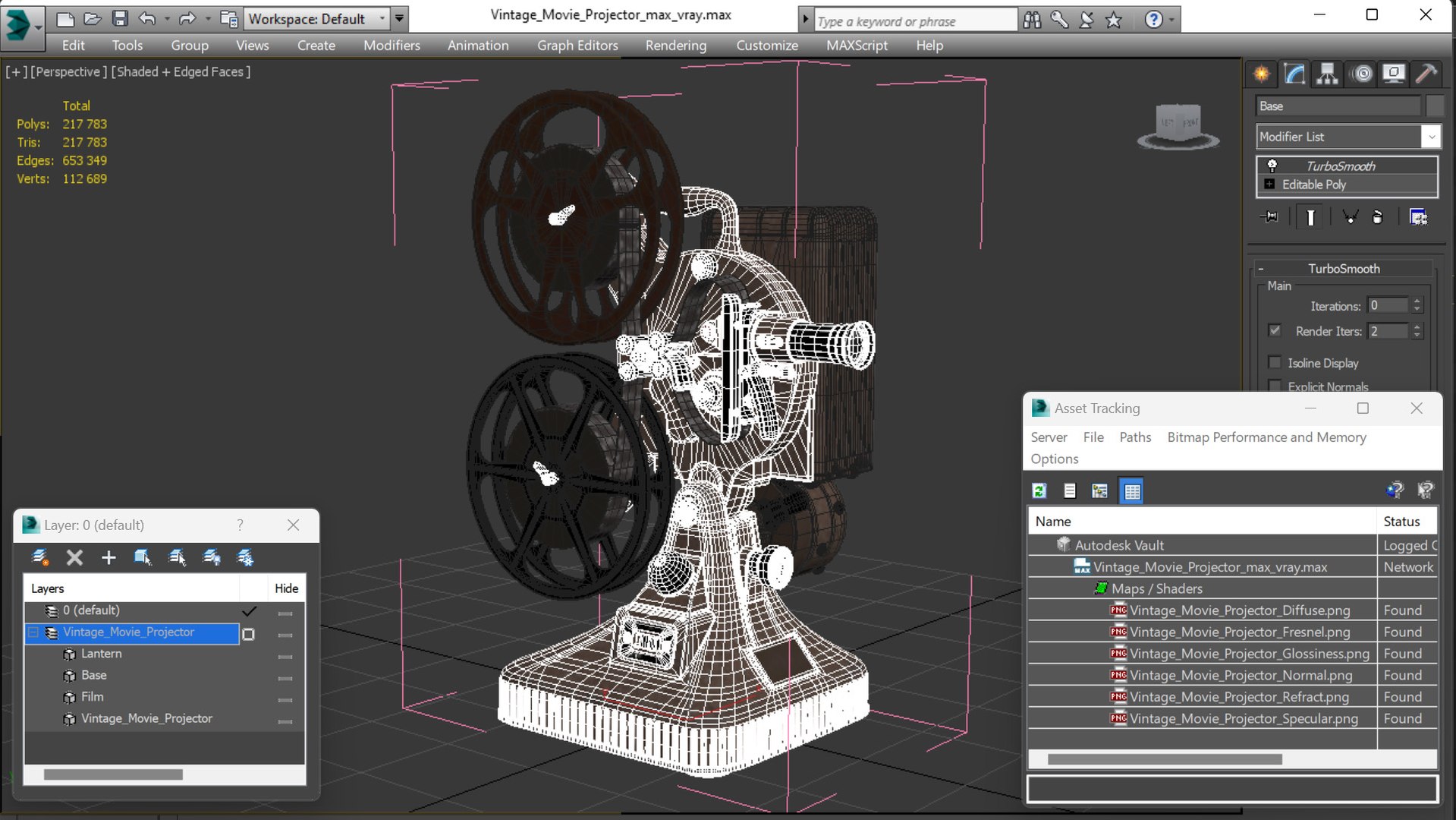 Vintage Movie Projector model - TurboSquid 2180094