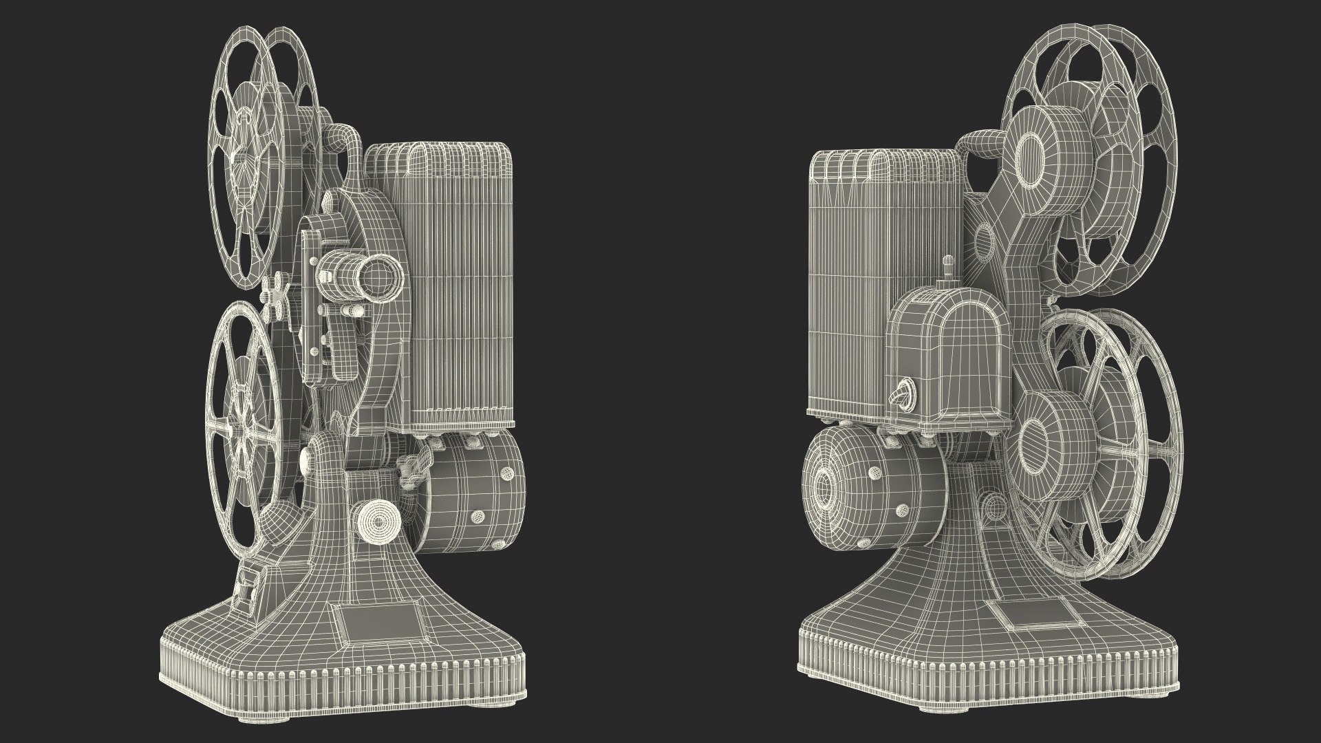 Vintage Movie Projector model - TurboSquid 2180094