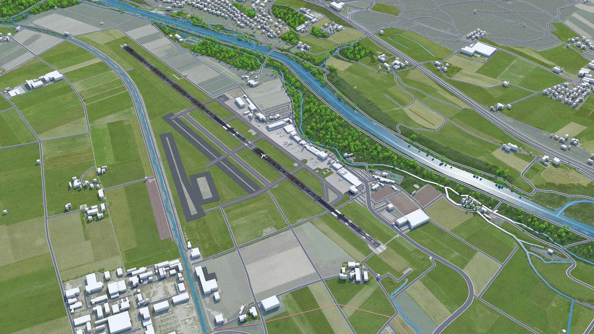 3D Bern Airport - TurboSquid 2051746