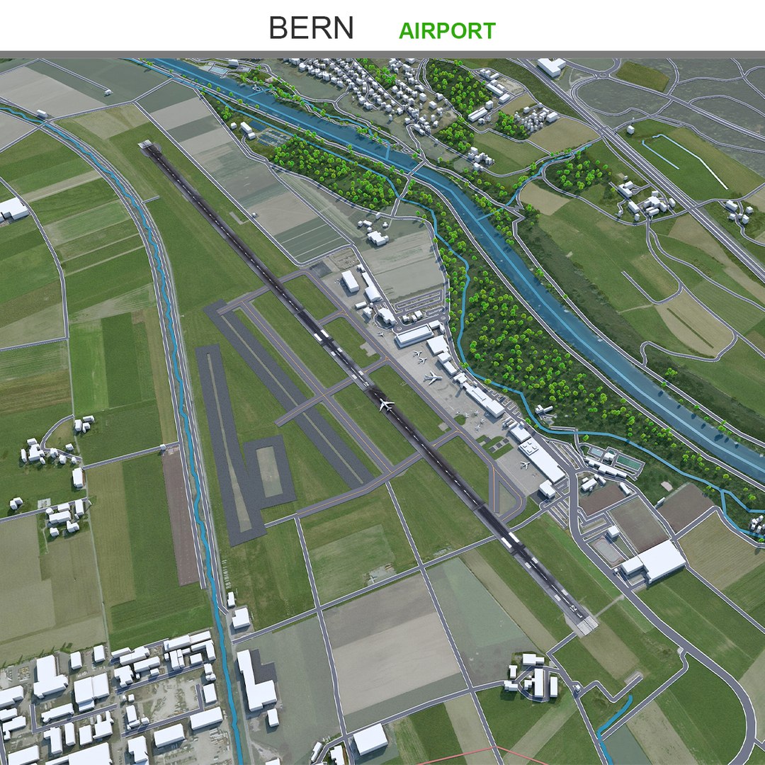 3D Bern Airport - TurboSquid 2051746