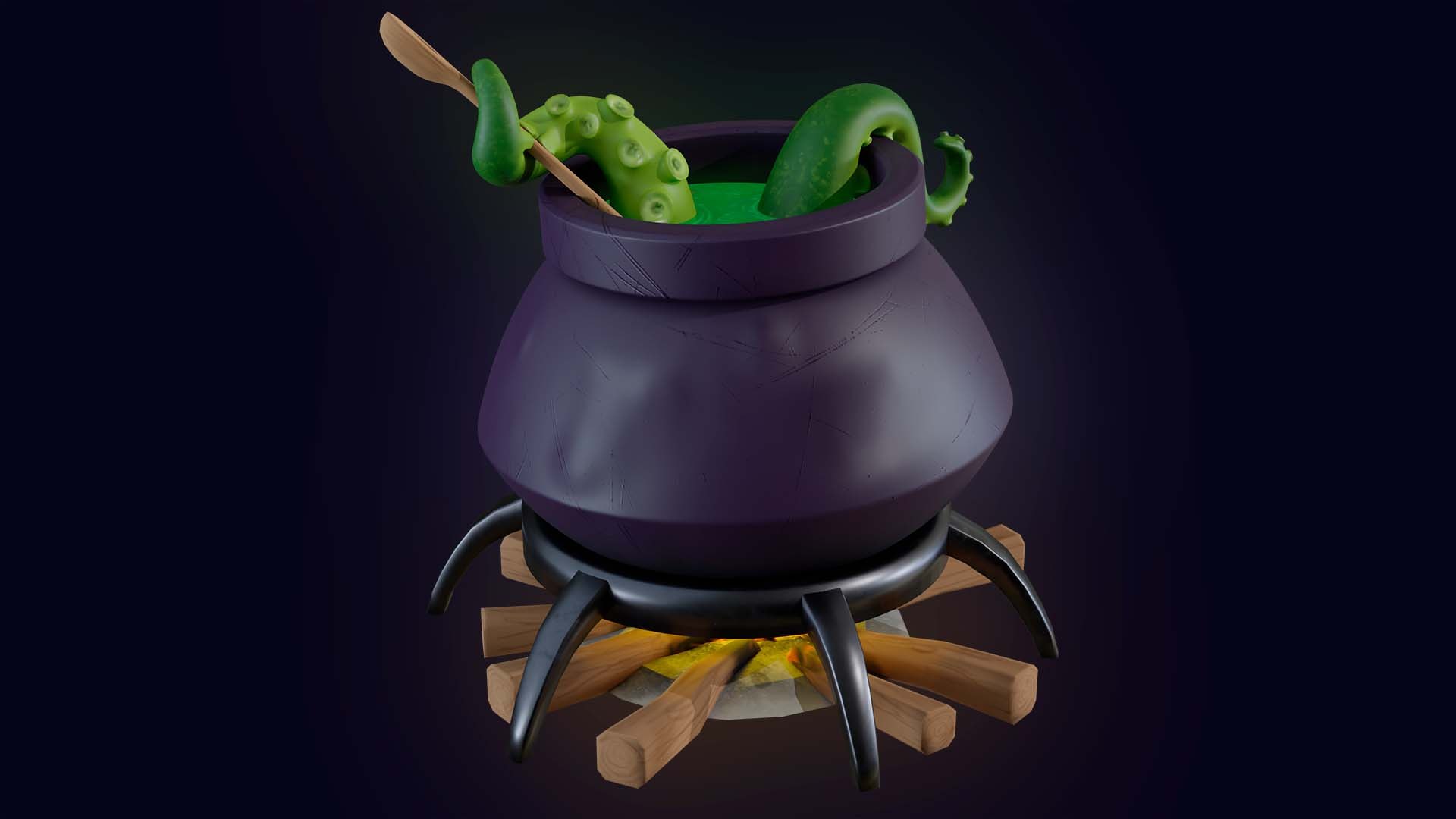 Helluin Cauldron 3D - TurboSquid 1984731