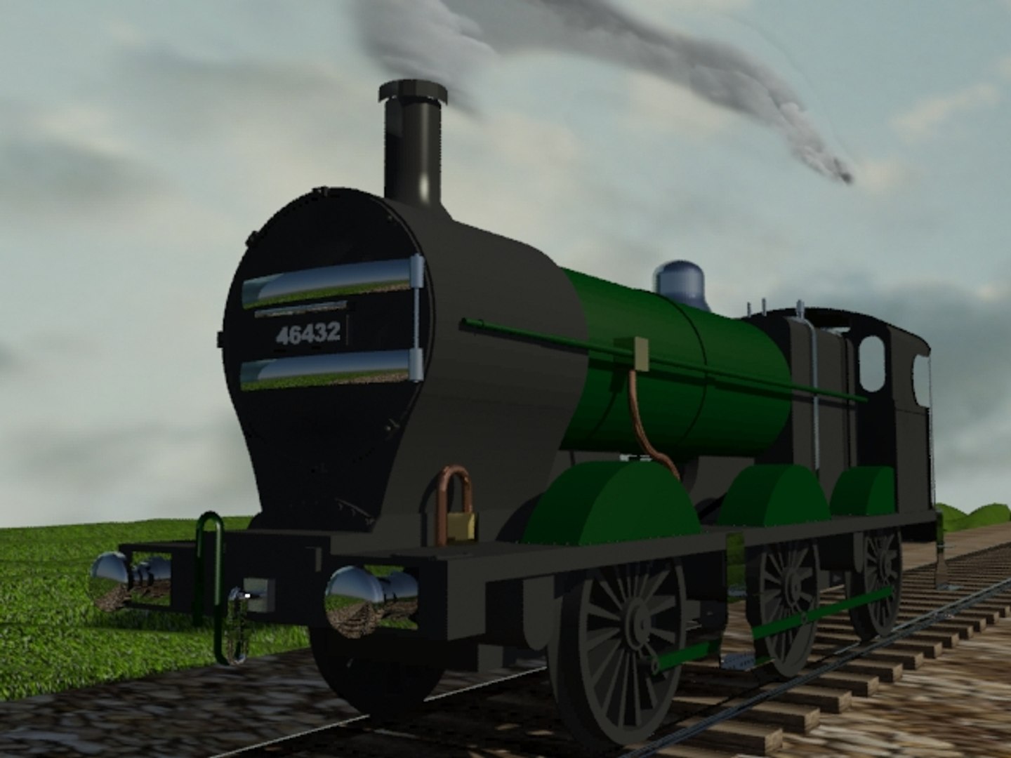 Free Fowler 4f 0-6-0 Steam Locomotive 3d Model