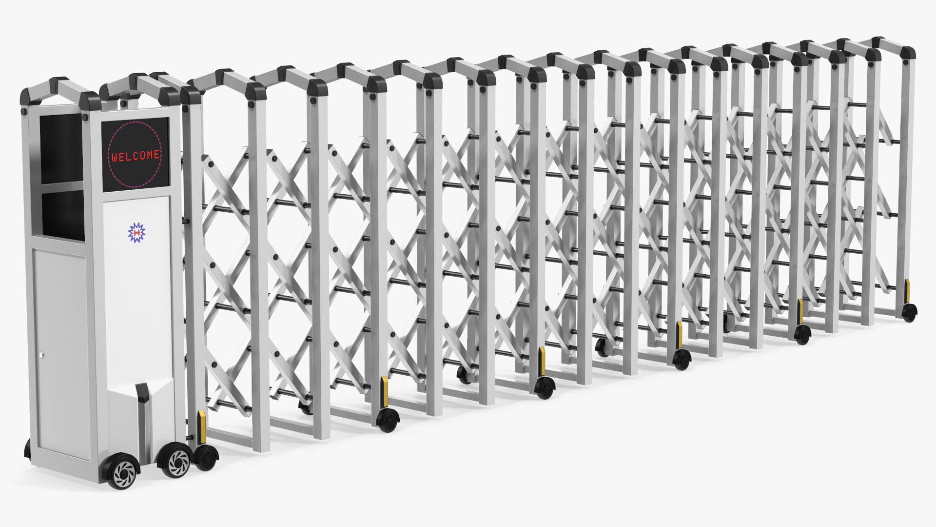 3D Model Trackless Retractable Gate 5m Rigged For Maya - TurboSquid 2253668
