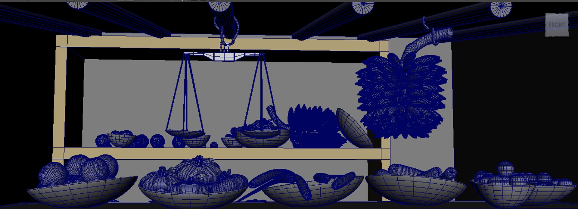 3D Vegetable Shop Model - TurboSquid 1264063