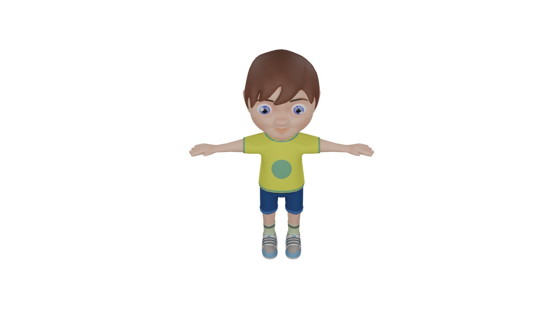 Cartoon Boy 6 Model - TurboSquid 2081677