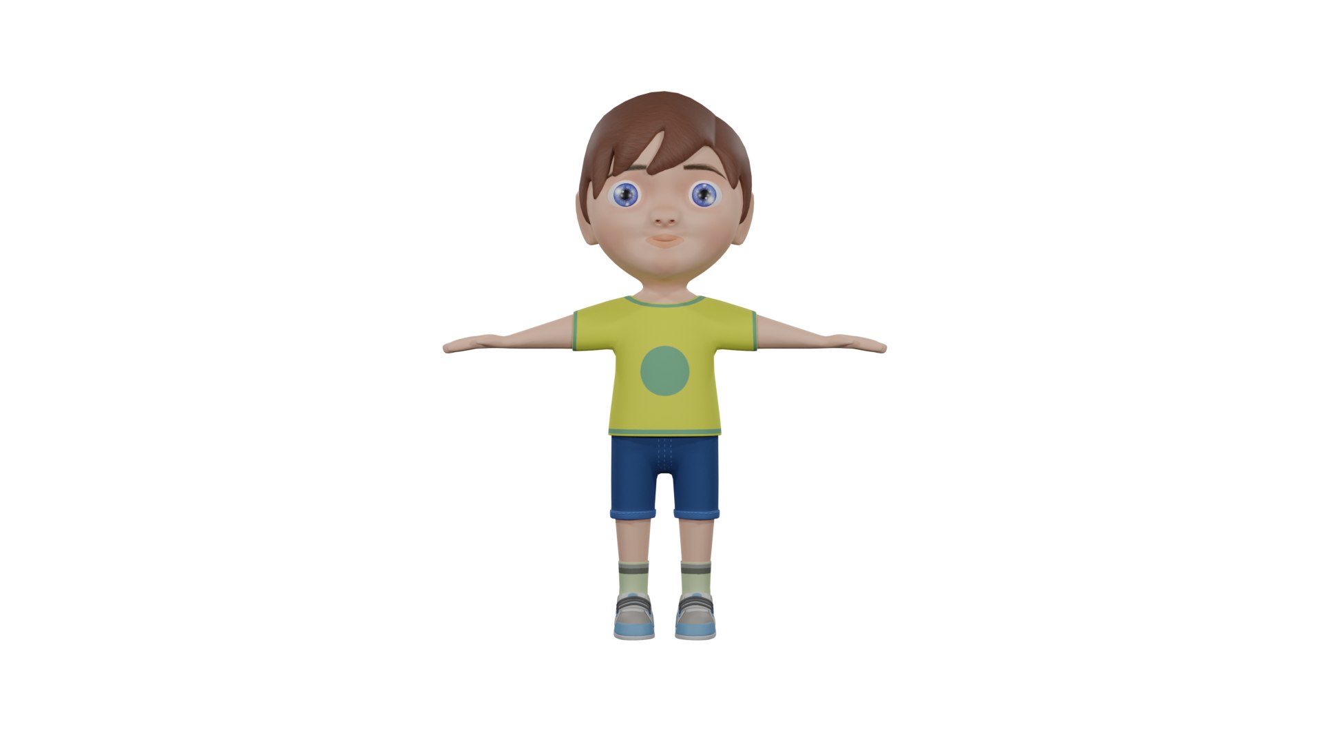 Cartoon Boy 6 Model - TurboSquid 2081677