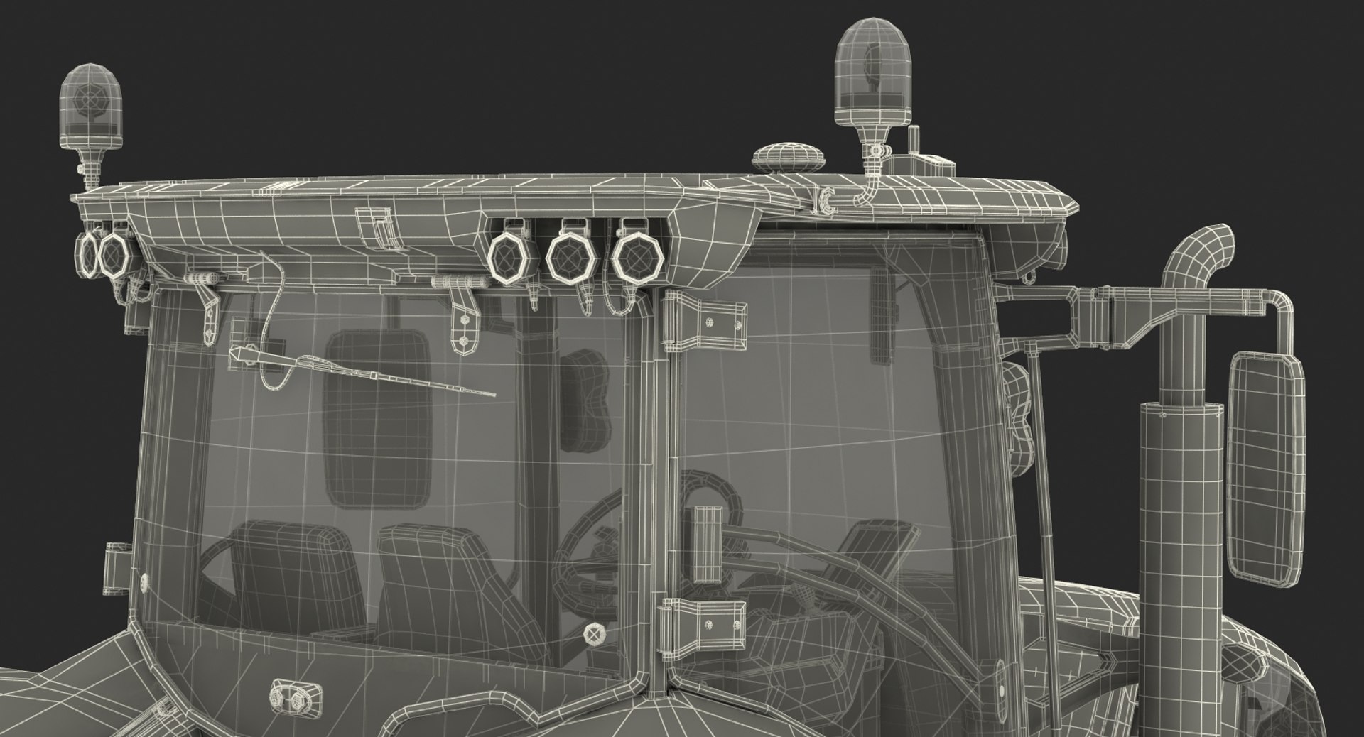 3D tractor claas axion interior model - TurboSquid 1374708