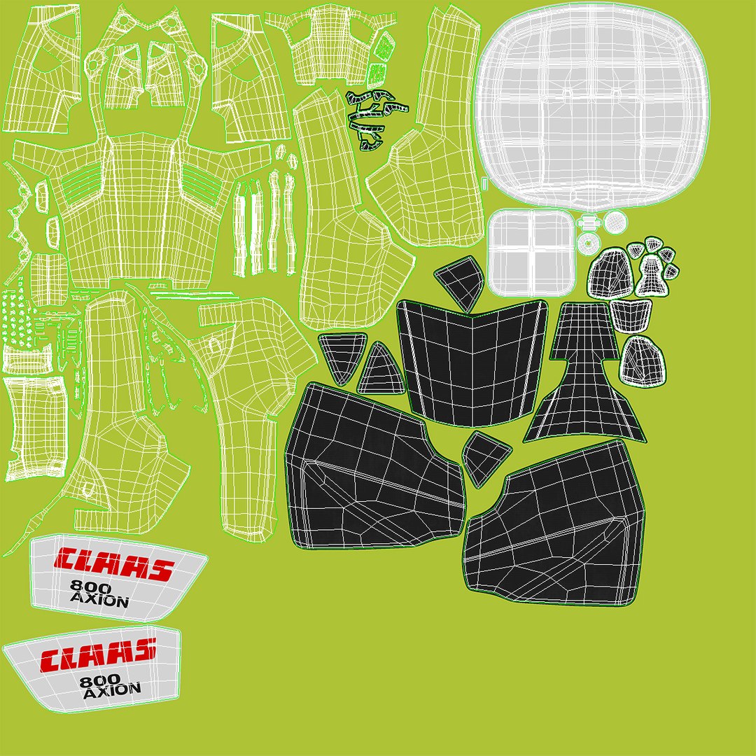 3D tractor claas axion interior model - TurboSquid 1374708