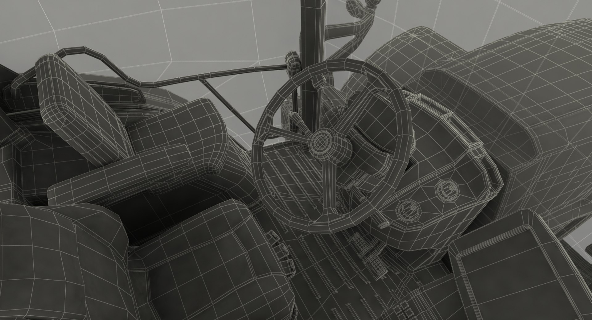 3D tractor claas axion interior model - TurboSquid 1374708