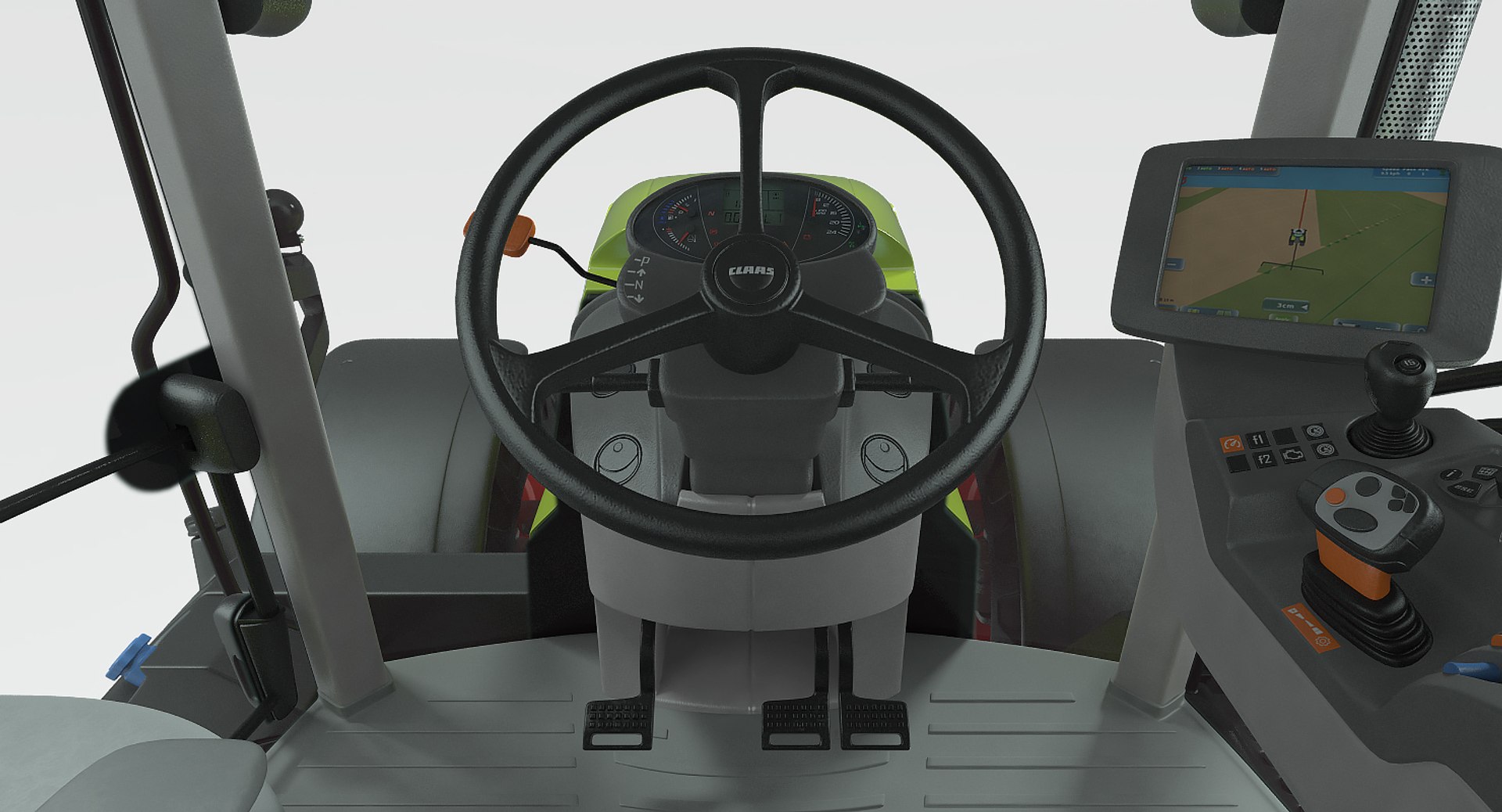 3D tractor claas axion interior model - TurboSquid 1374708
