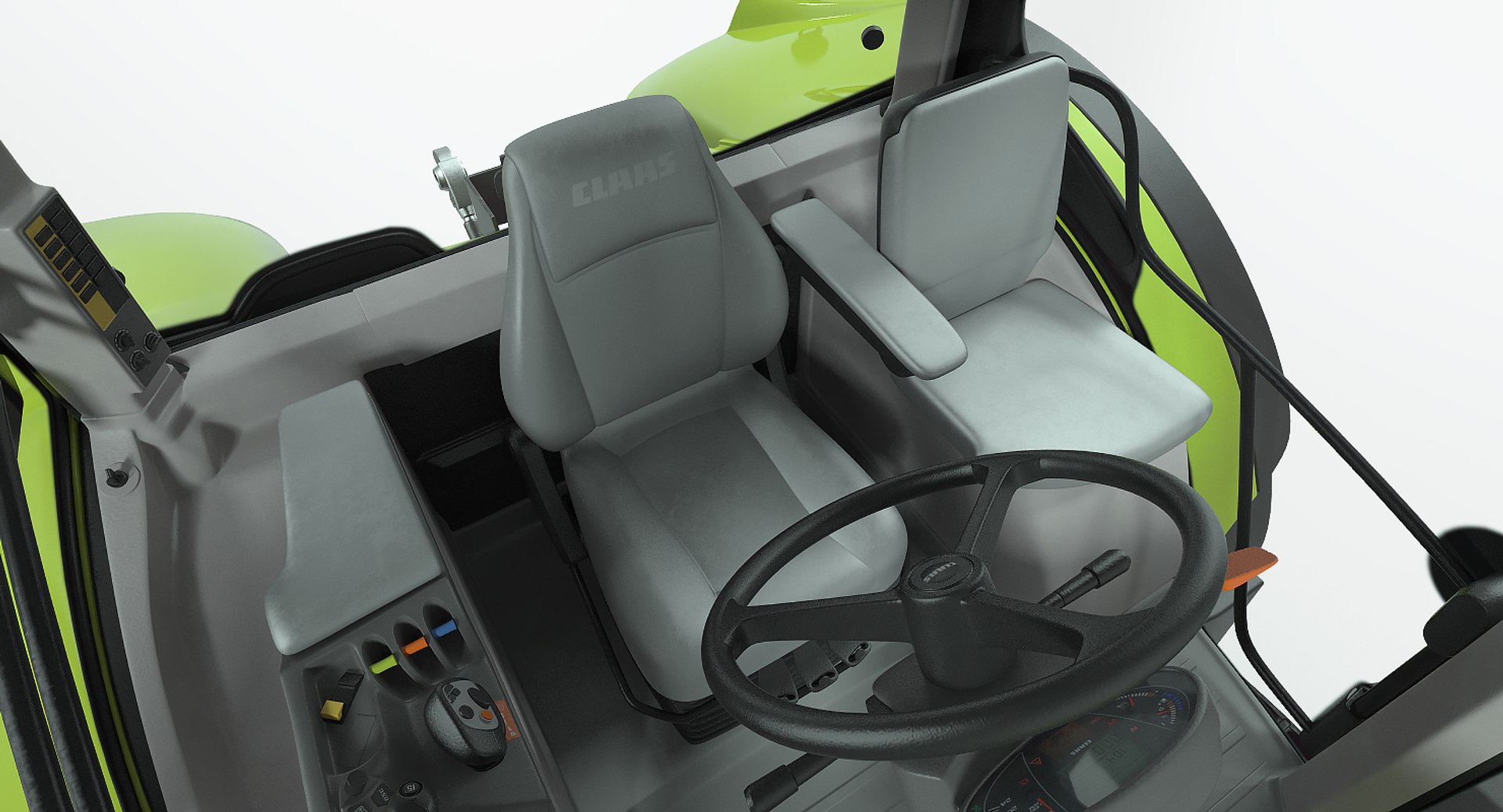 3D tractor claas axion interior model - TurboSquid 1374708