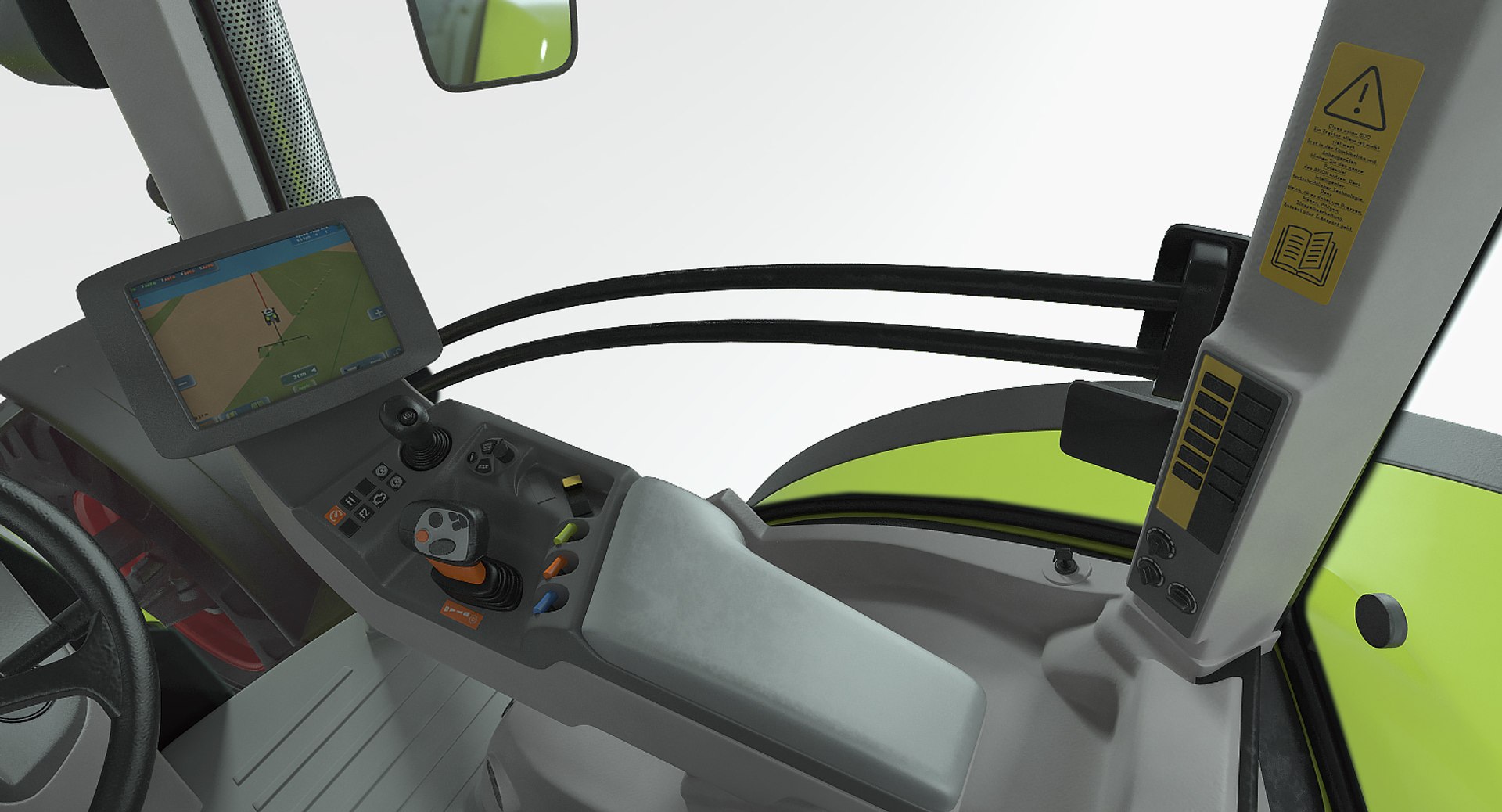 3D tractor claas axion interior model - TurboSquid 1374708