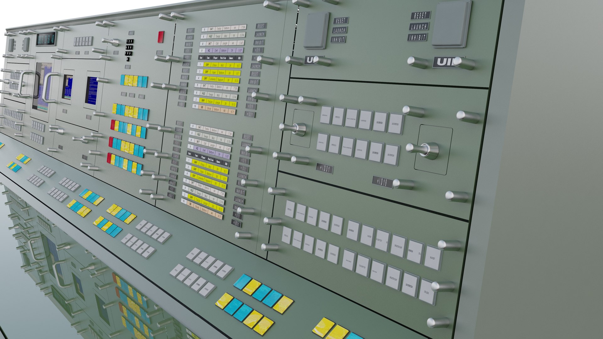 3D Mission Contol Panel model - TurboSquid 2058124