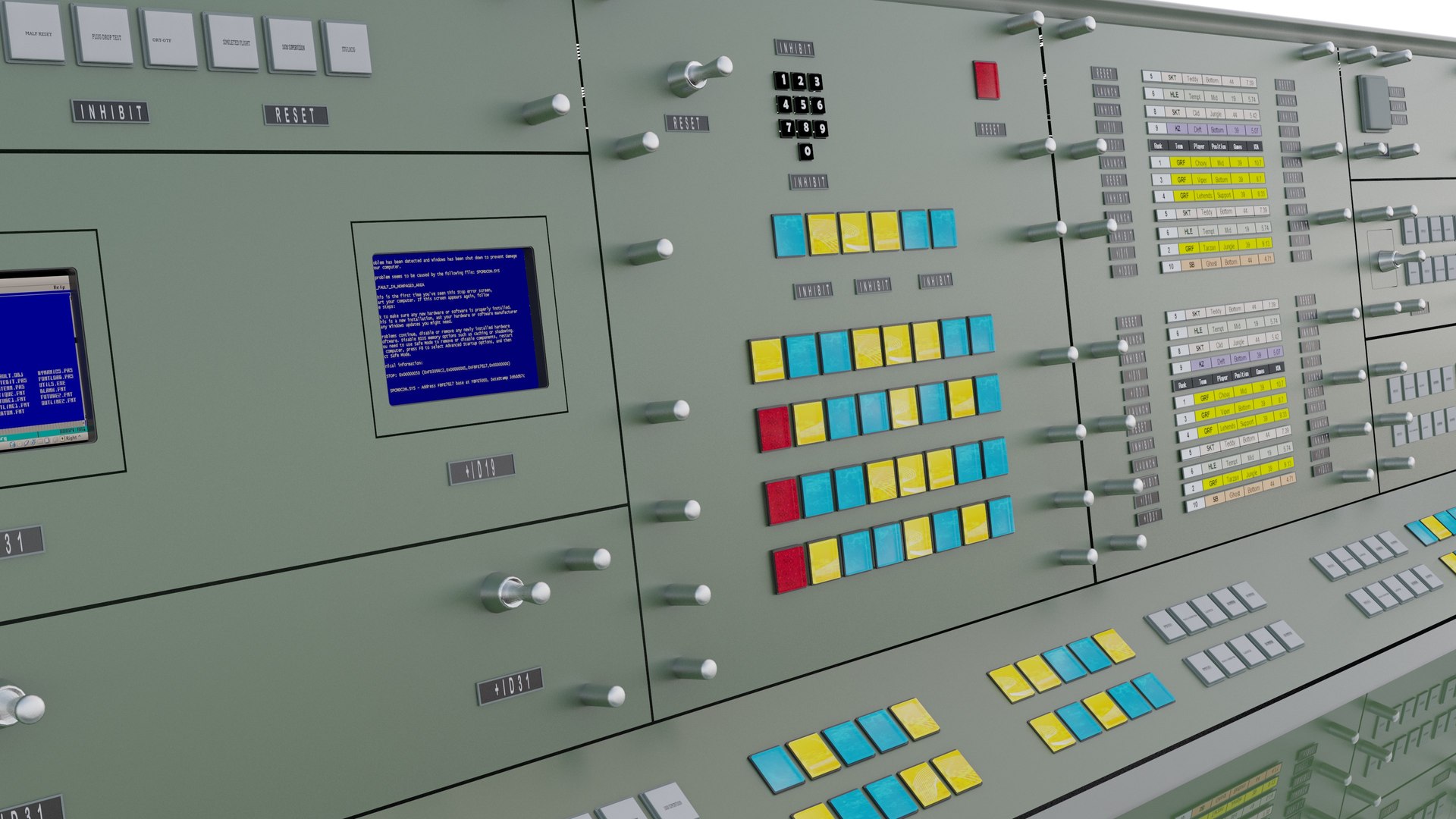 3D Mission Contol Panel Model - TurboSquid 2058124