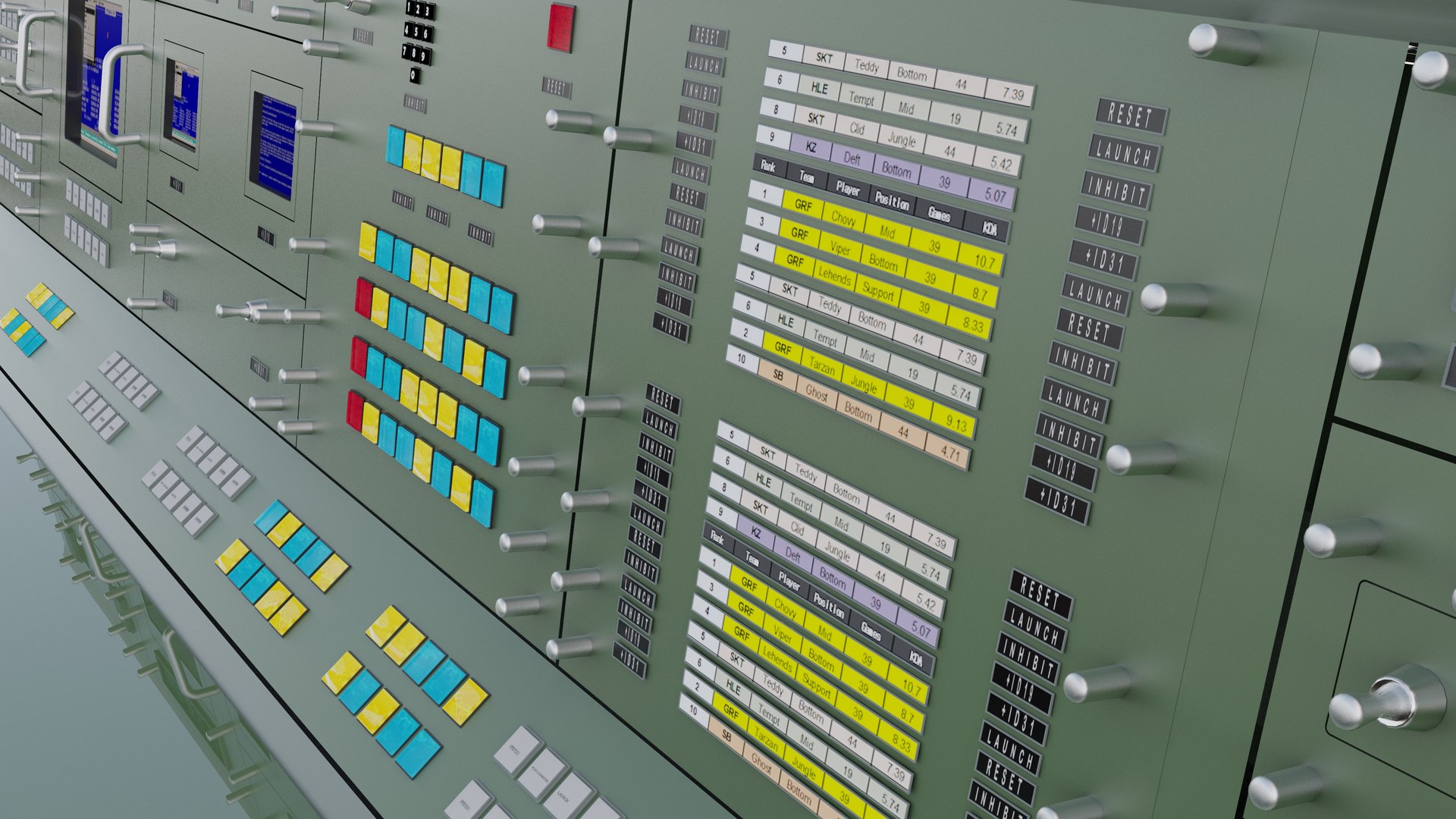 3D Mission Contol Panel model - TurboSquid 2058124