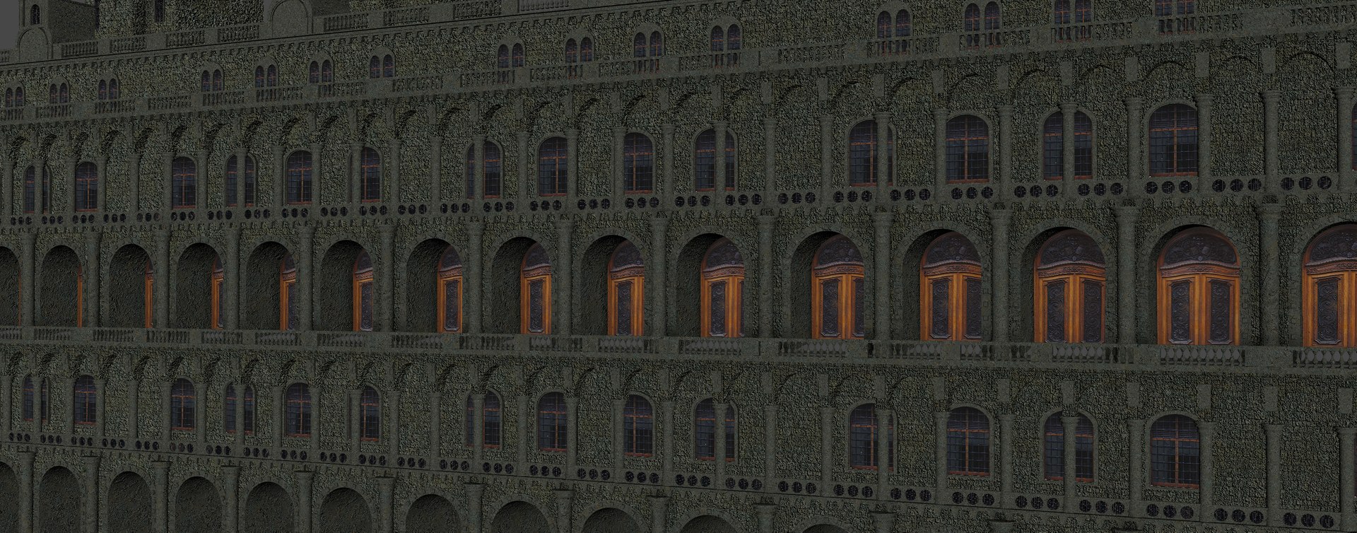 3D Fantasy Sea Ancient Building - TurboSquid 1770988