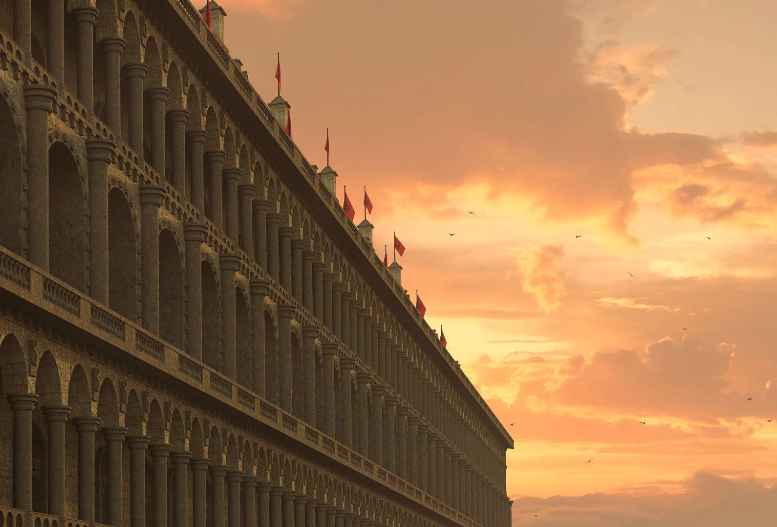 3D Fantasy Sea Ancient Building - TurboSquid 1770988