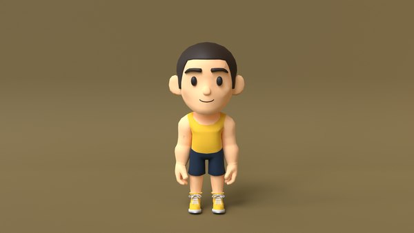 SportMan Low Poly model - TurboSquid 1836524
