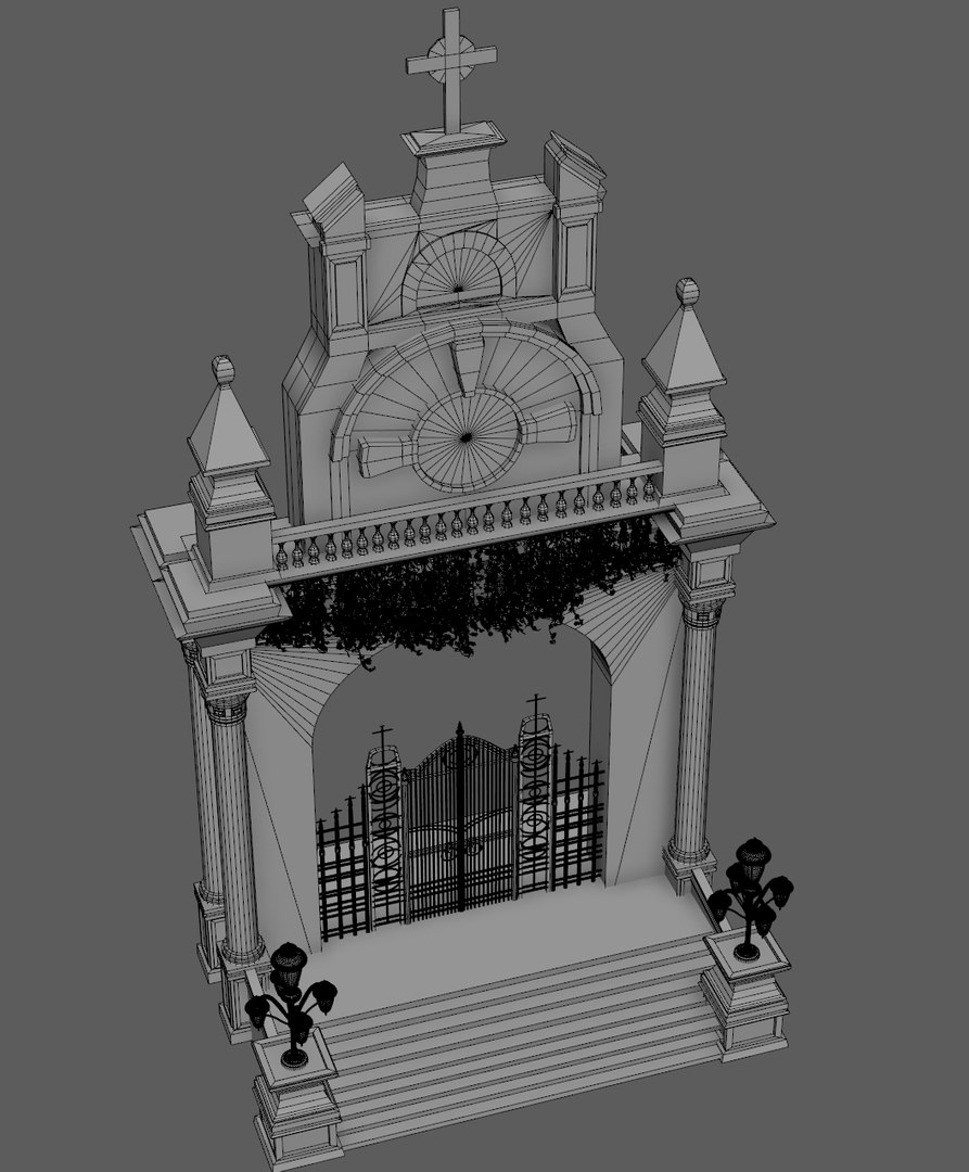 3D Fantasy Gate Classic - TurboSquid 1406710