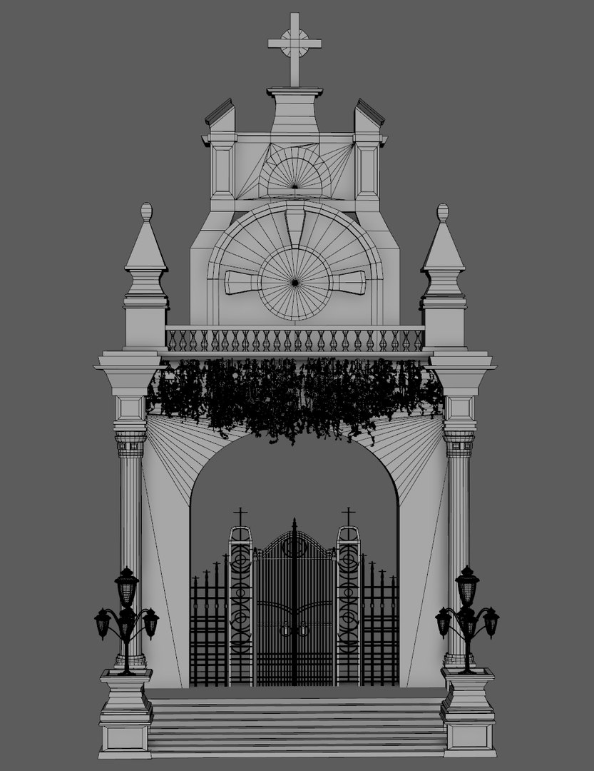 3D Fantasy Gate Classic - TurboSquid 1406710