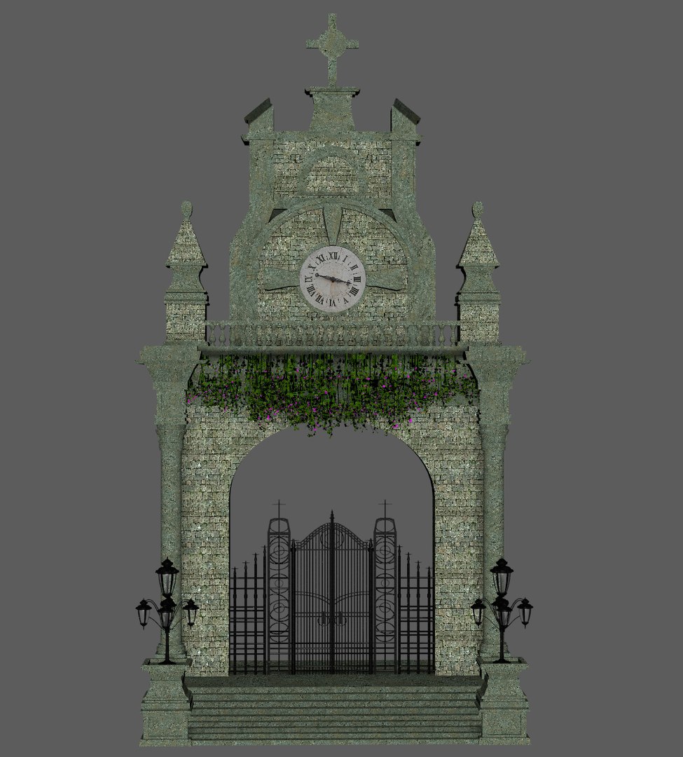 3D Fantasy Gate Classic - TurboSquid 1406710