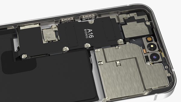 iPhone 14 Pro内部结构完整3D模型 - TurboSquid 2091912