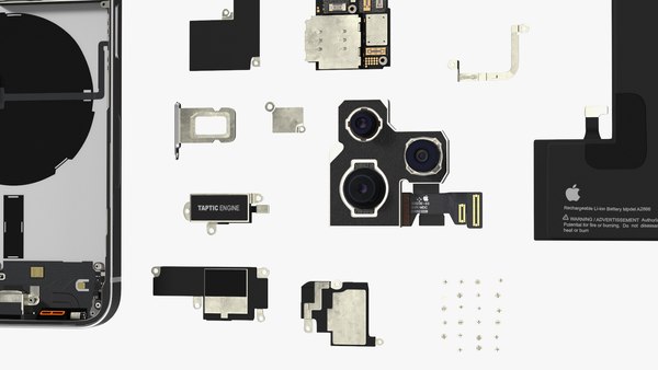 iPhone 14 Pro内部结构完整3D模型 - TurboSquid 2091912
