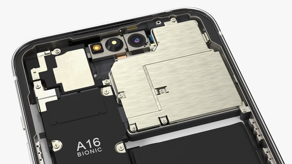 iPhone 14 Pro内部结构完整3D模型 - TurboSquid 2091912