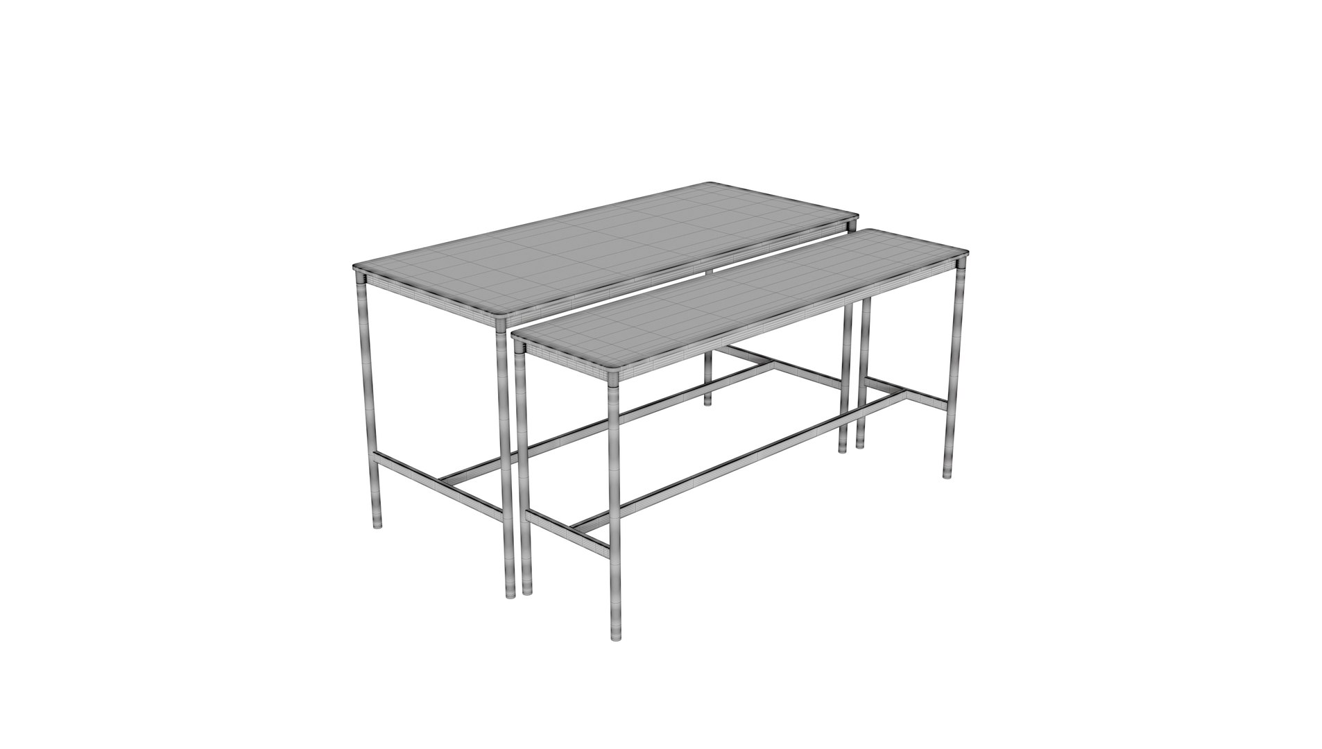 3D Base High Table Model - TurboSquid 1947443