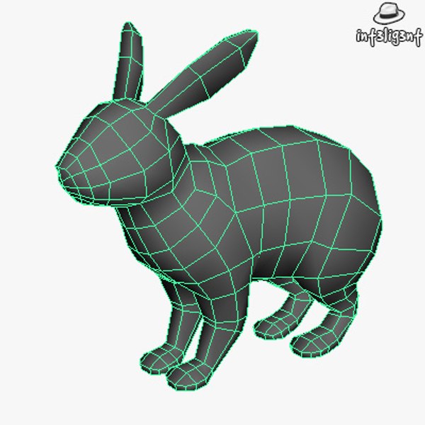 3D модель Низкополигональная Кролик - TurboSquid 577194