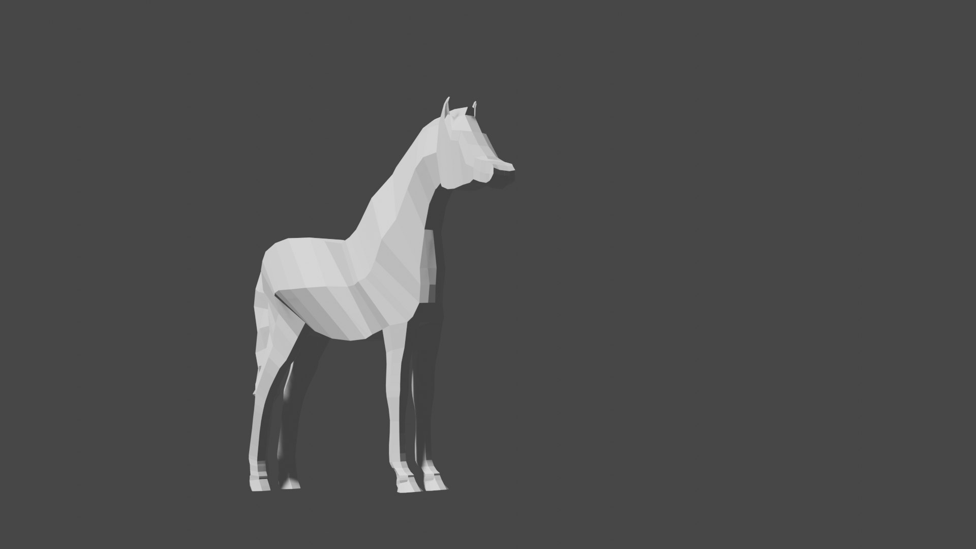 Horse blender model 3D - TurboSquid 1972577