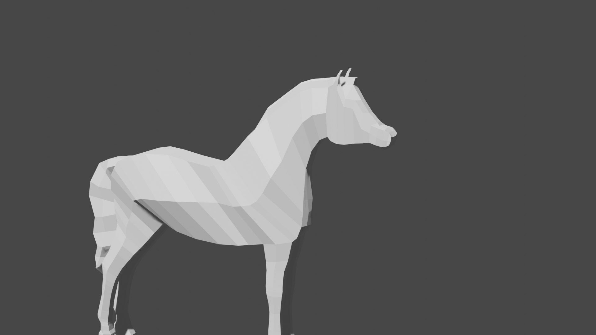Horse blender model 3D - TurboSquid 1972577