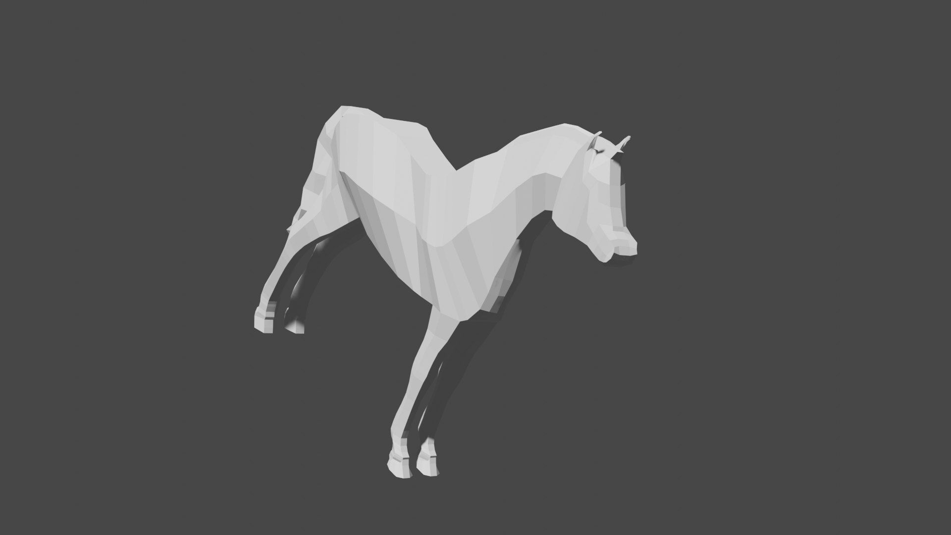 Horse blender model 3D - TurboSquid 1972577