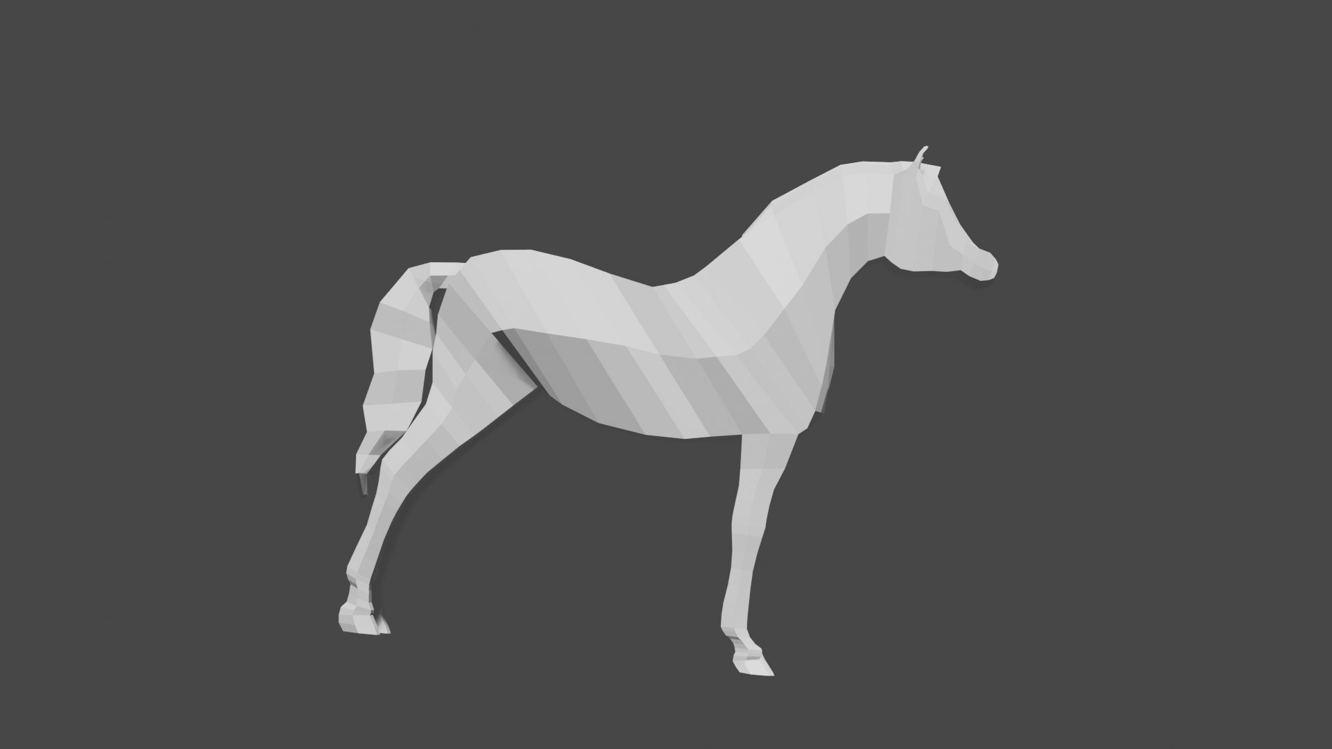 Horse blender model 3D - TurboSquid 1972577
