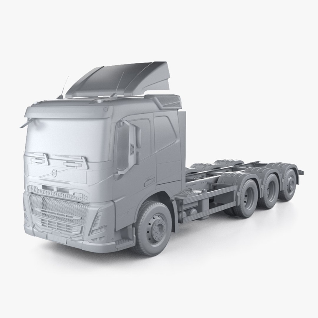 Volvo FM Chassis Truck 4-axle 2020 Model - TurboSquid 1989195