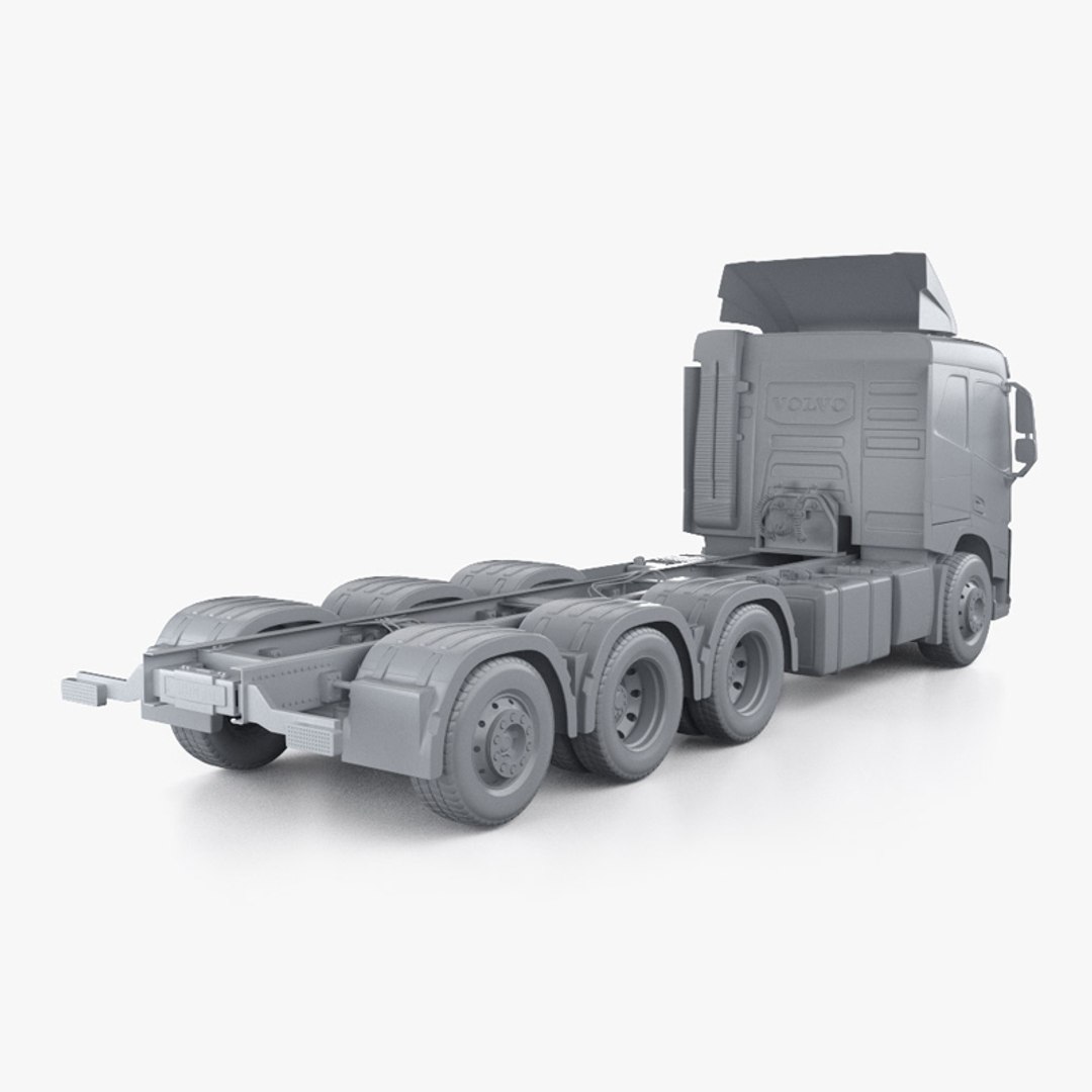 Volvo FM Chassis Truck 4-axle 2020 Model - TurboSquid 1989195