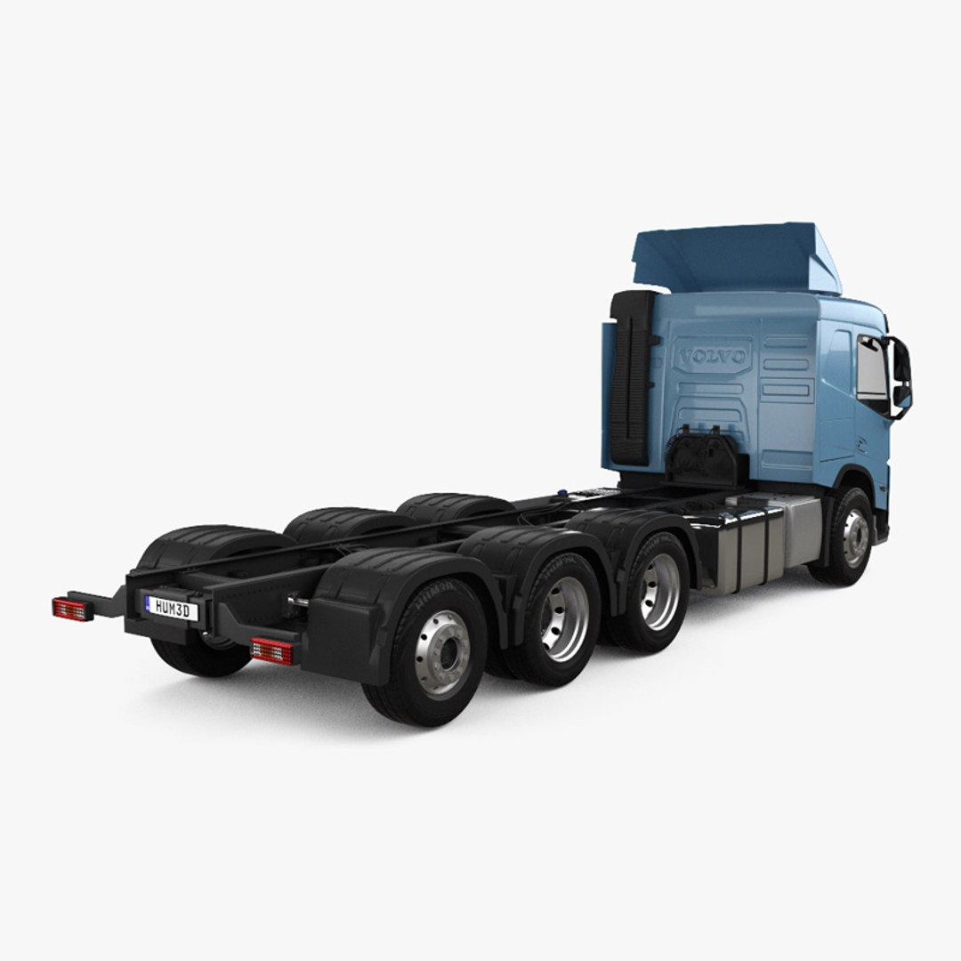 Volvo FM Chassis Truck 4-axle 2020 Model - TurboSquid 1989195