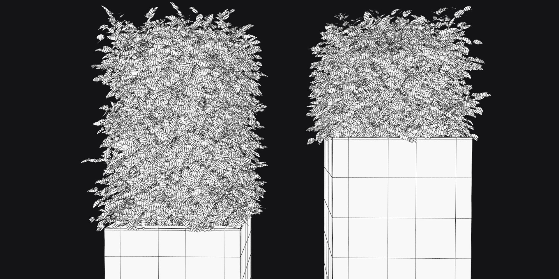 Boxwood Shrubs Modern Column 3d Max