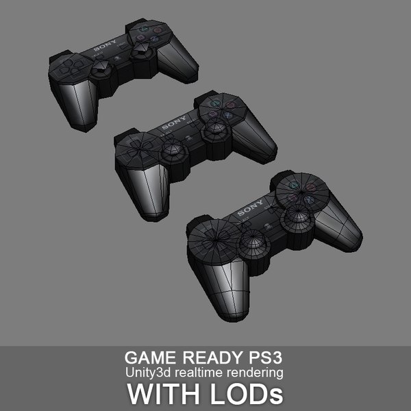 3d model playstation 3 lod ps3