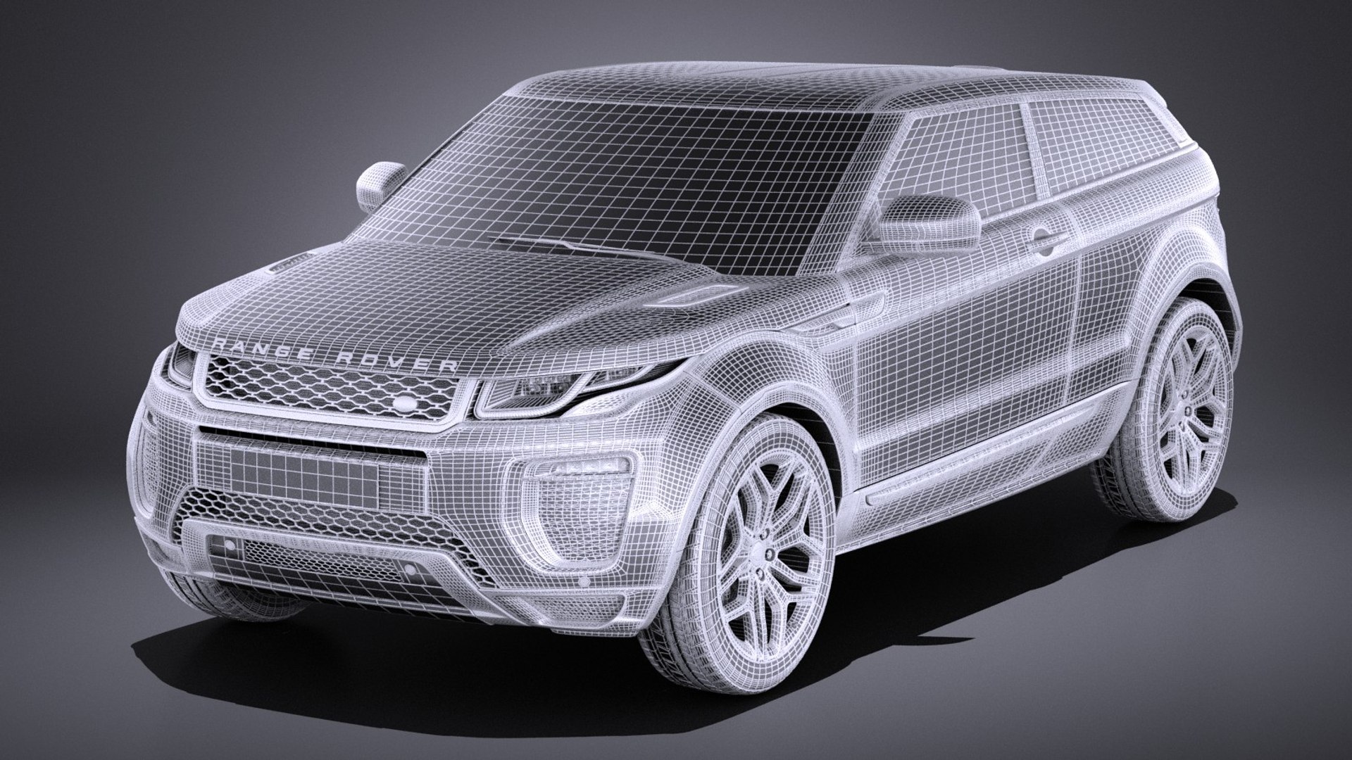 3d Range Rover Evoque Model