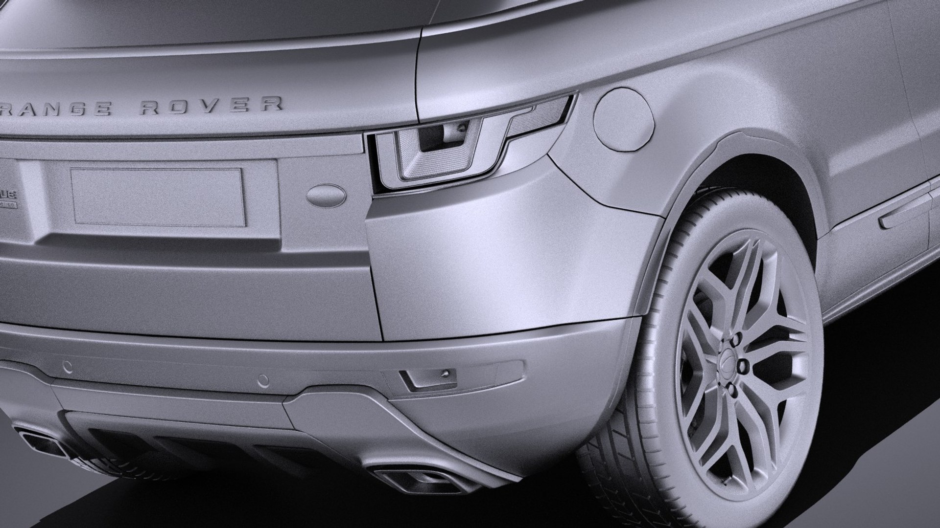 3d Range Rover Evoque Model