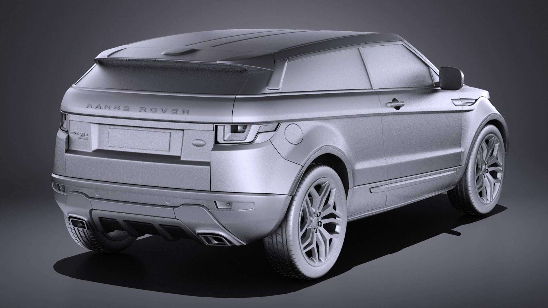 3d Range Rover Evoque Model