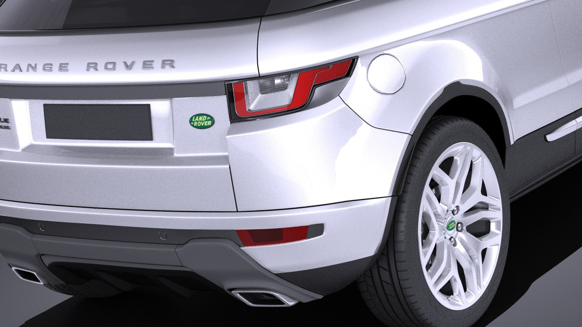 3d Range Rover Evoque Model